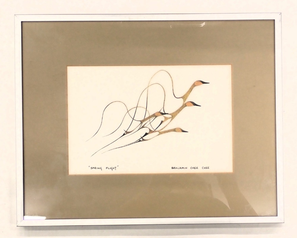 Benjamin Chee Chee | After Benjamin Chee Chee. Three framed prints ...