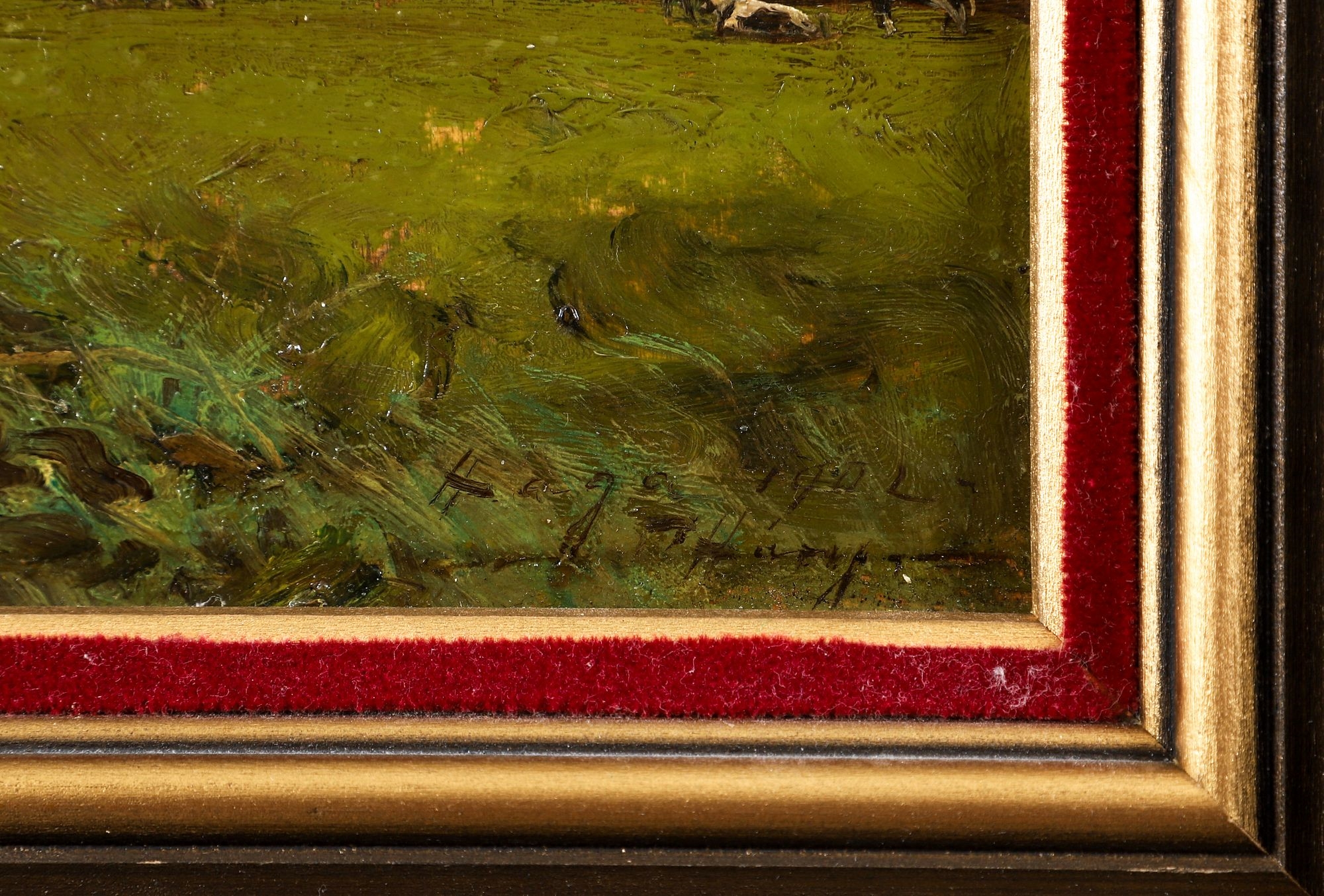 Gyula Hary | Landscape with Farmhouse (1902) | MutualArt