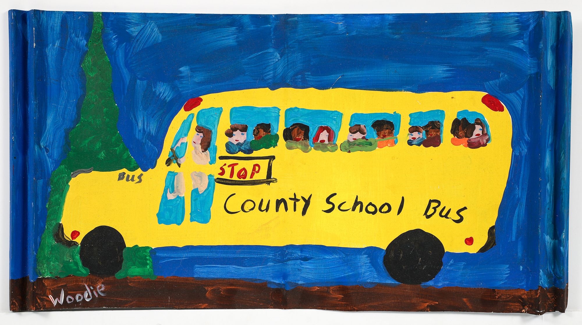 Woodie Long | County School Bus | MutualArt