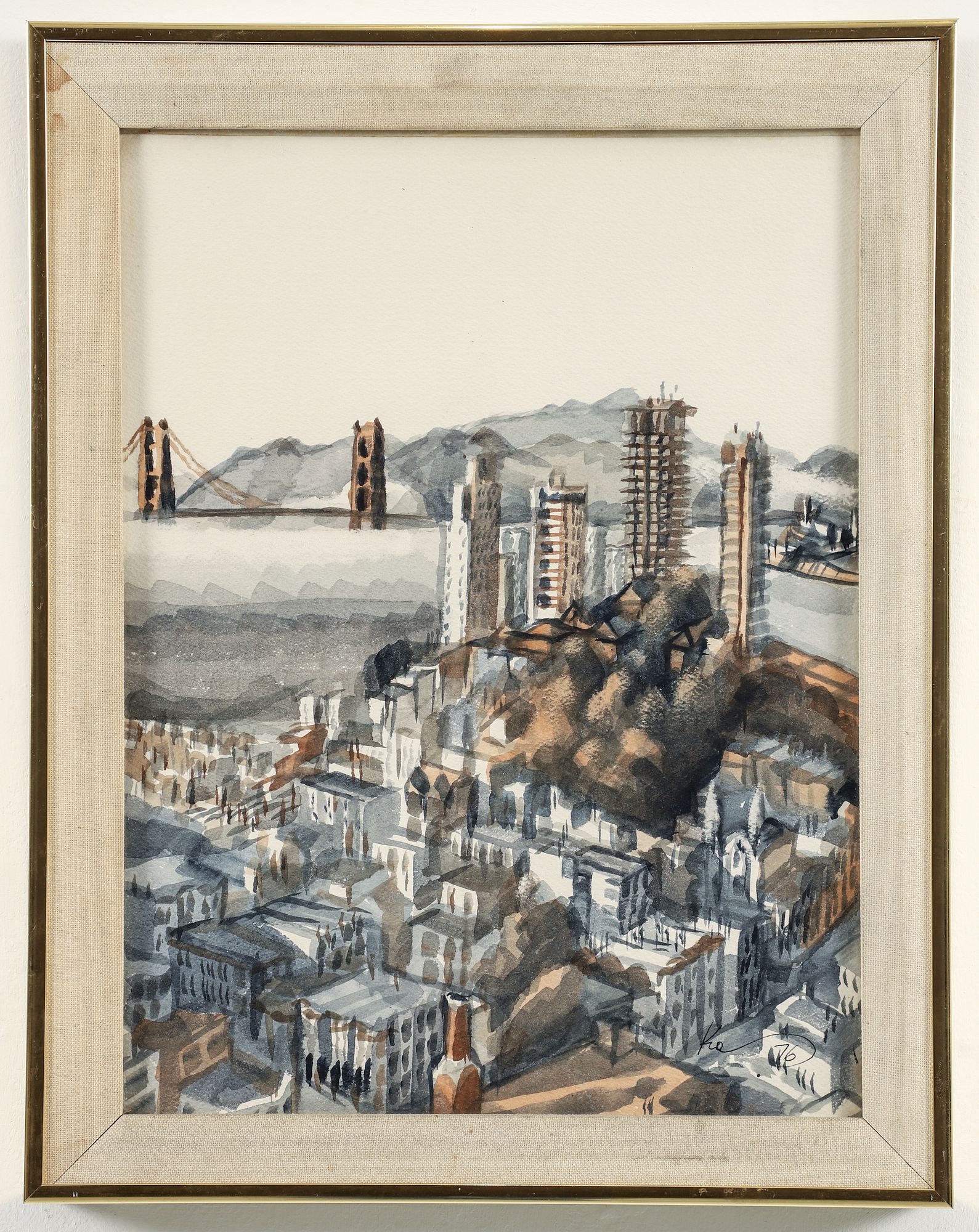 Henry Koerner | San Francisco Skyline (1976) | MutualArt
