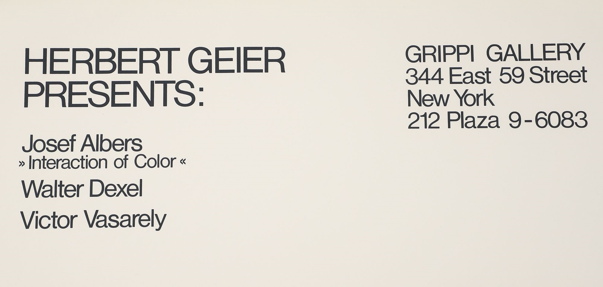 Josef Albers | Herbert Geier Presents: Josef Albers Interaction of ...