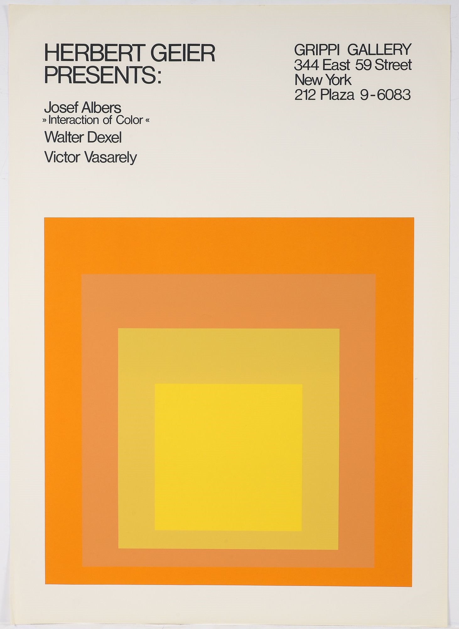 Josef Albers | Herbert Geier Presents: Josef Albers Interaction of ...
