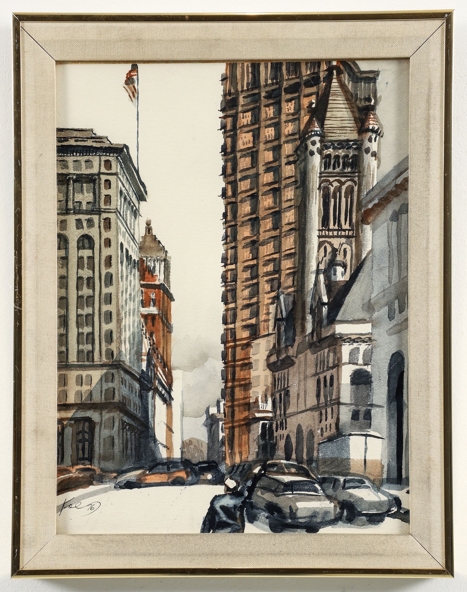 Henry Koerner | Downtown Pittsburgh (1976) | MutualArt