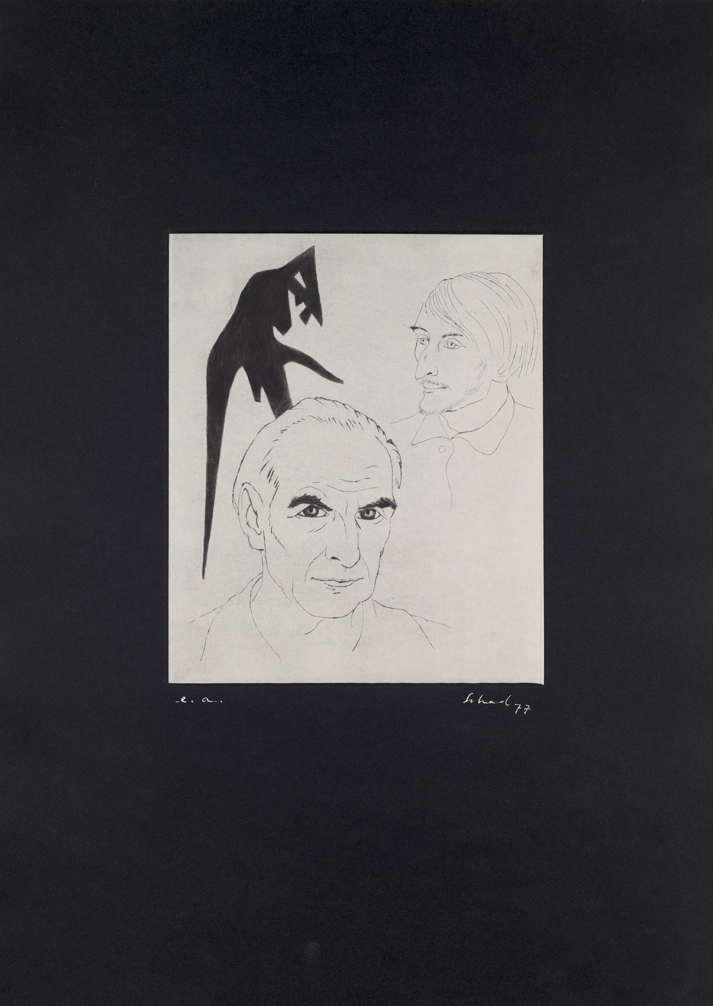 Christian Schad | Scarbo, Er und Ich (1977) | MutualArt