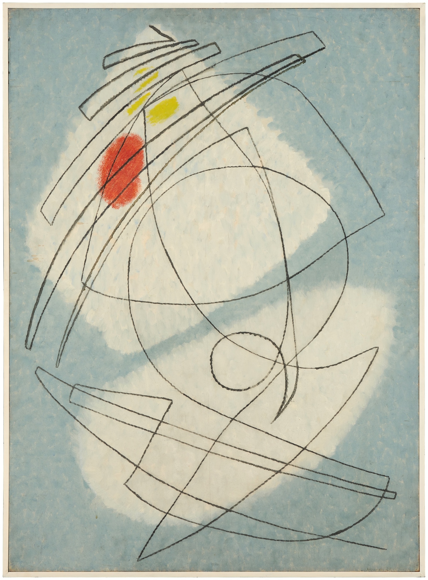 Max Ackermann | Roter Akzent II | MutualArt