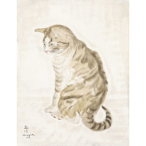 Leonard Tsuguharu Foujita | Chat roux assis (1930) | MutualArt