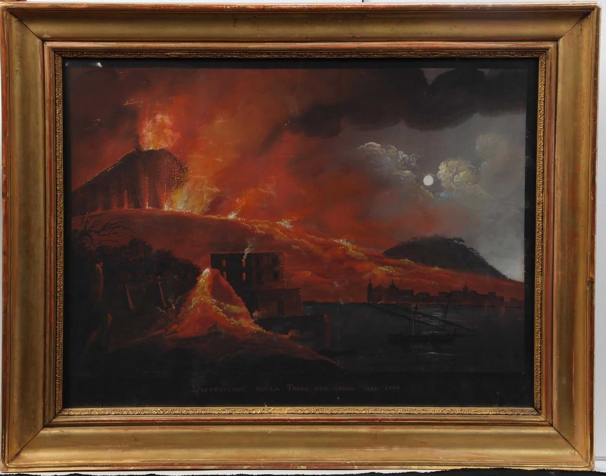 Neapolitan School, 19th Century | Distruzione Della Torre del Greco Nel ...