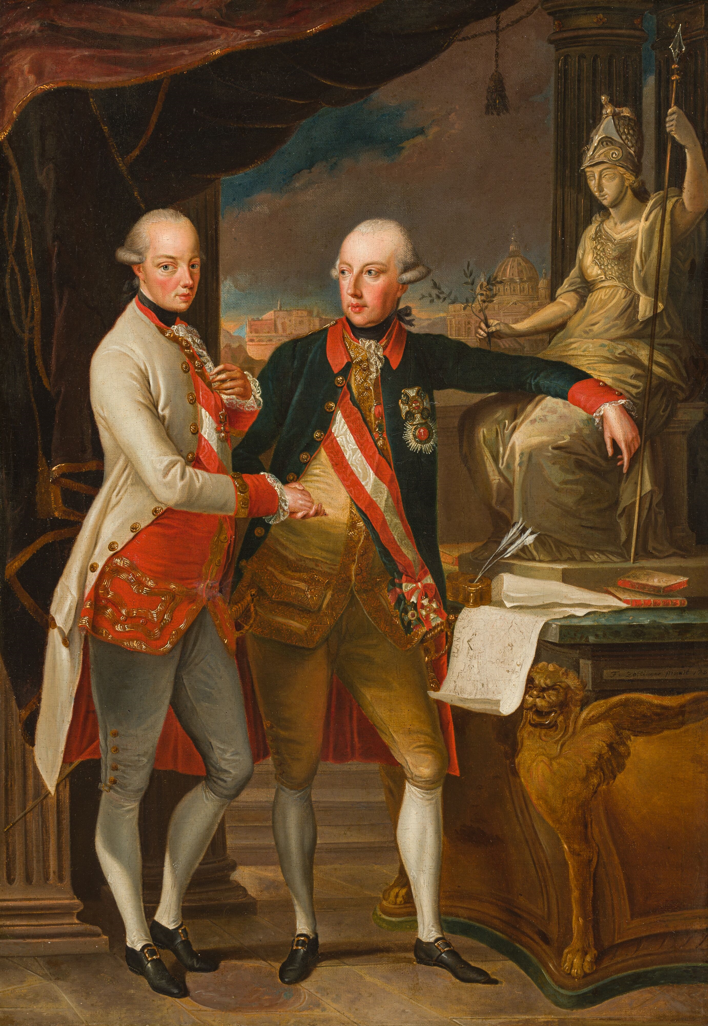Franz Paul Zallinger | Emperor Joseph II and Grand Duke Pietro Leopoldo ...