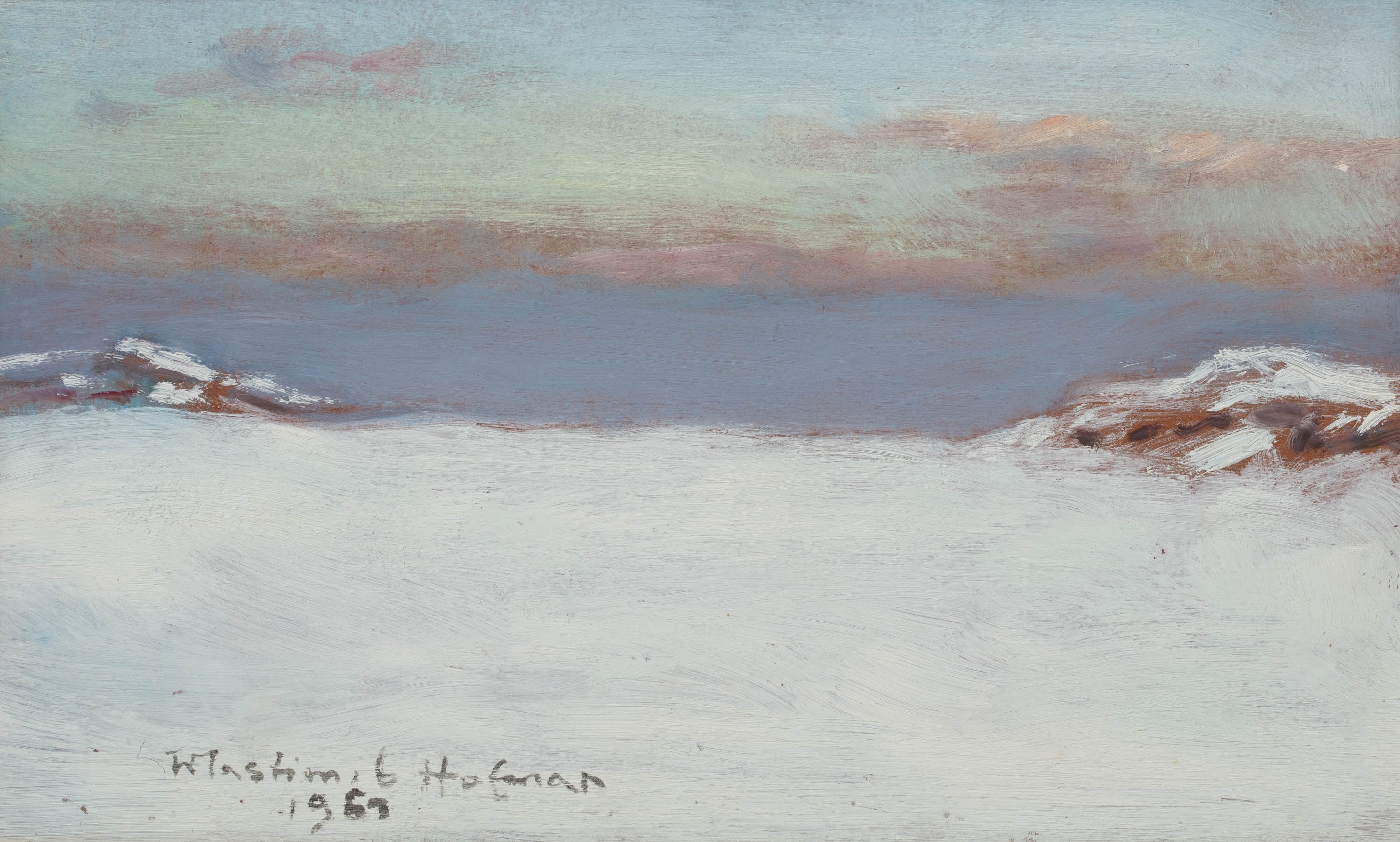 Vlastimil Hoffman | Zima w Karkonoszach | MutualArt