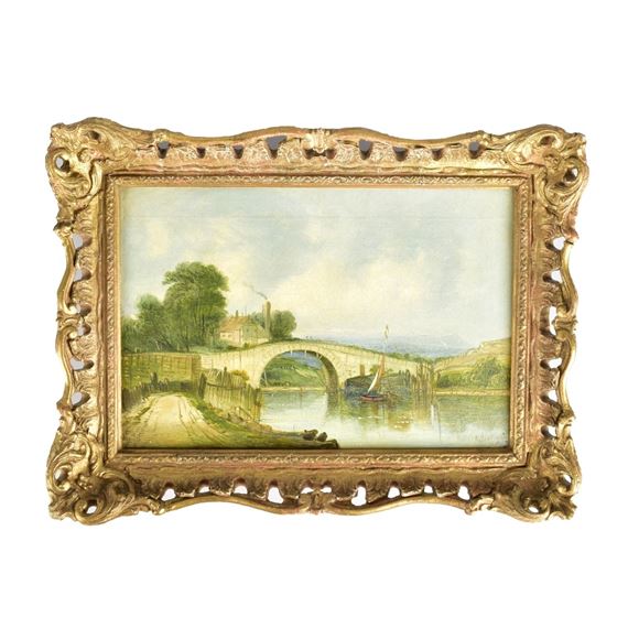 Alfred Vickers | Bridge Landscape | MutualArt