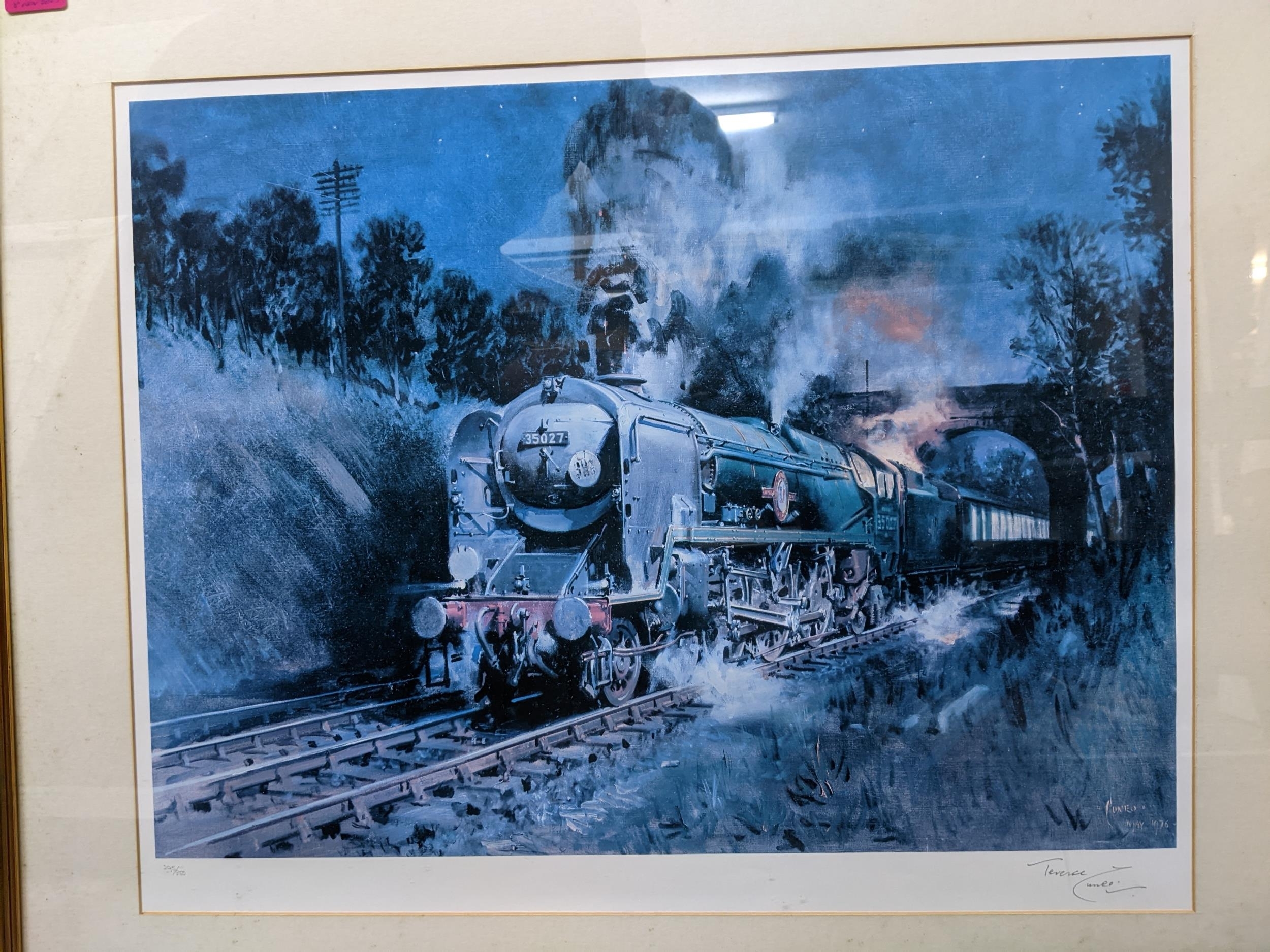 Terence Cuneo | Terence Cuneo - Night Express/Port Line - two signed ...