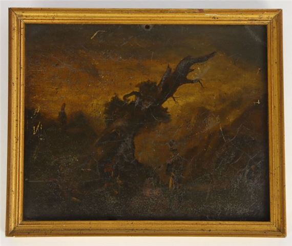 French School, 19th Century | Animated landscape with soldiers (19th ...