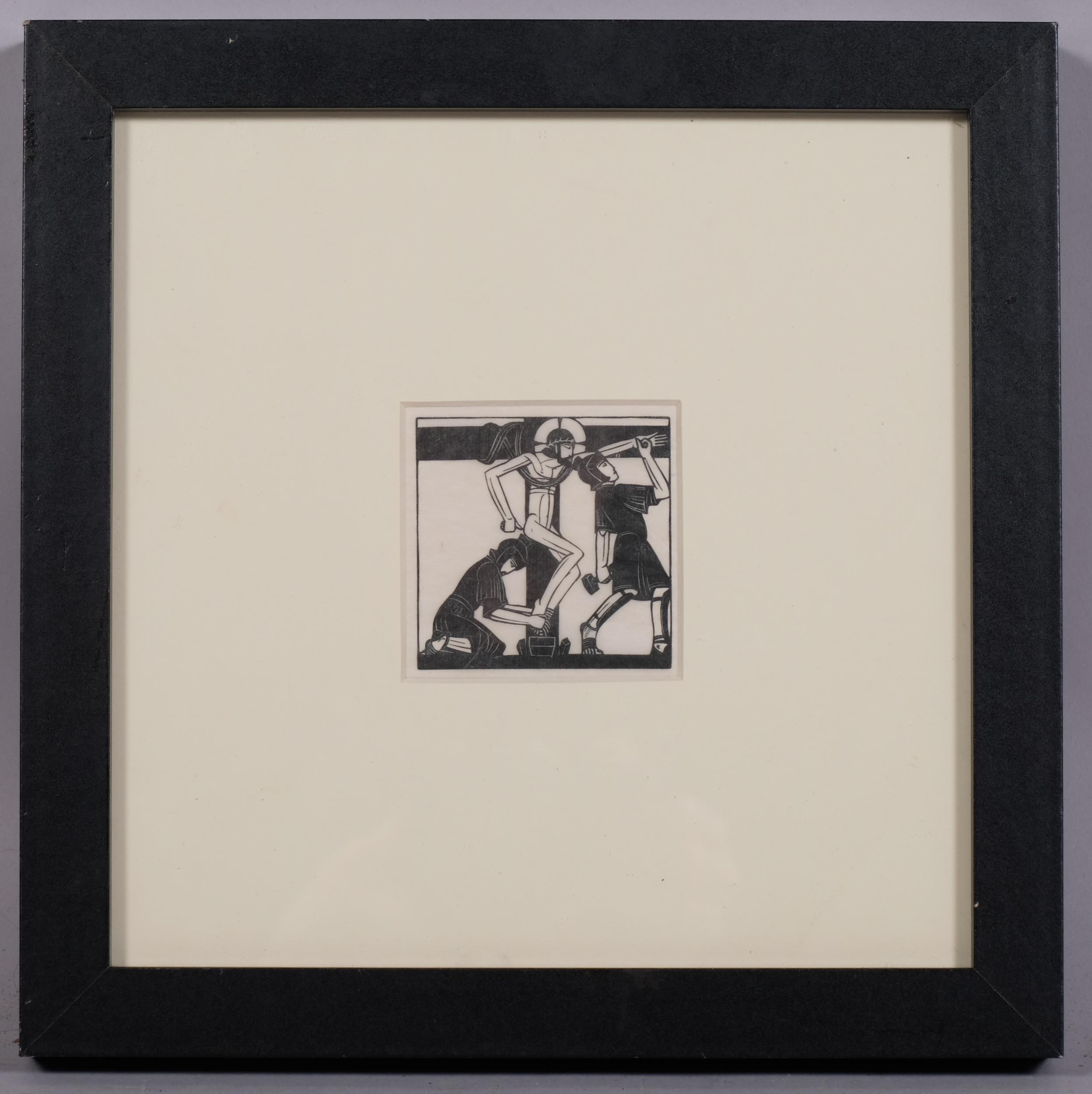 Eric Gill | Jesus is nailed to the Cross | MutualArt