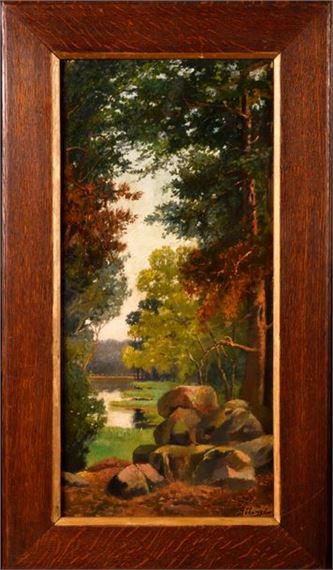 Auguste Allonge | Rochers à Fontainebleau | MutualArt