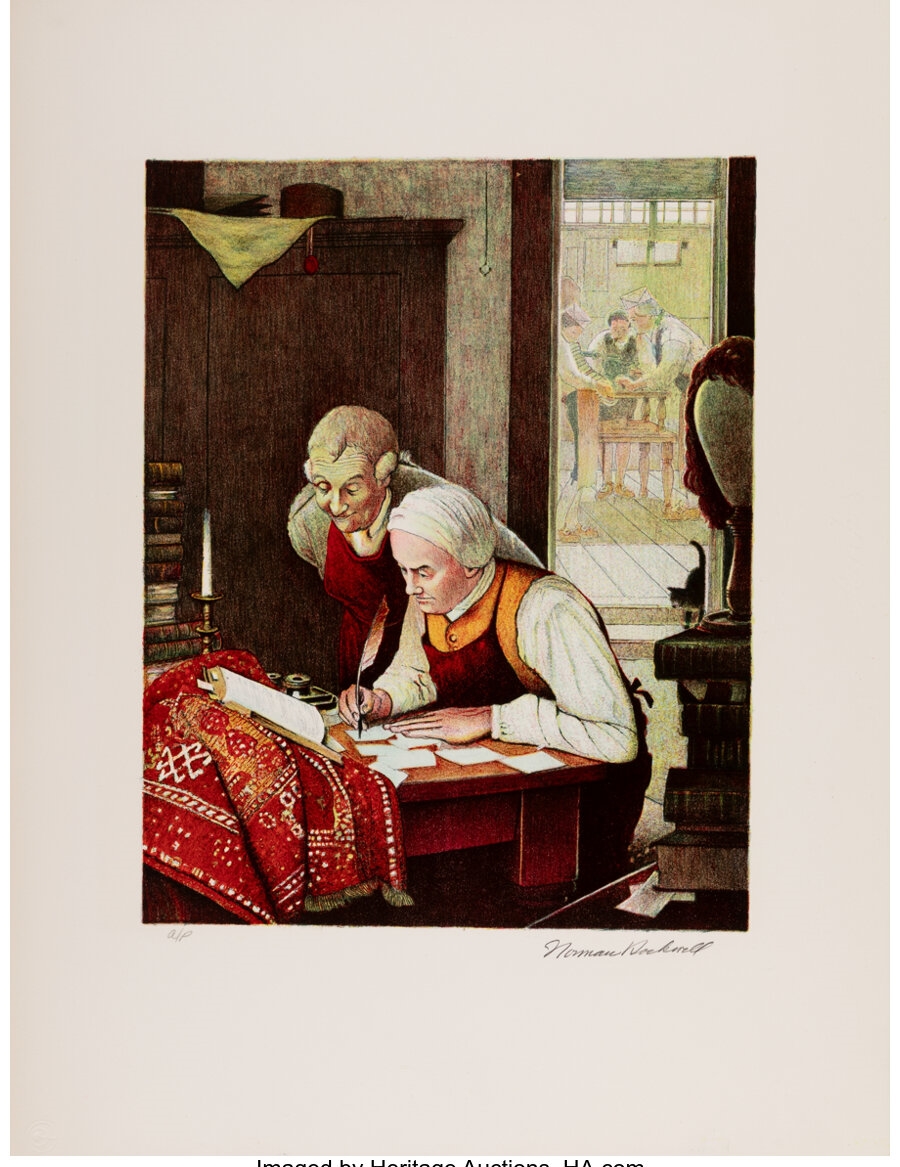 Norman Rockwell | Poor Richard's Almanac portfolio (7 works), 1973 ...