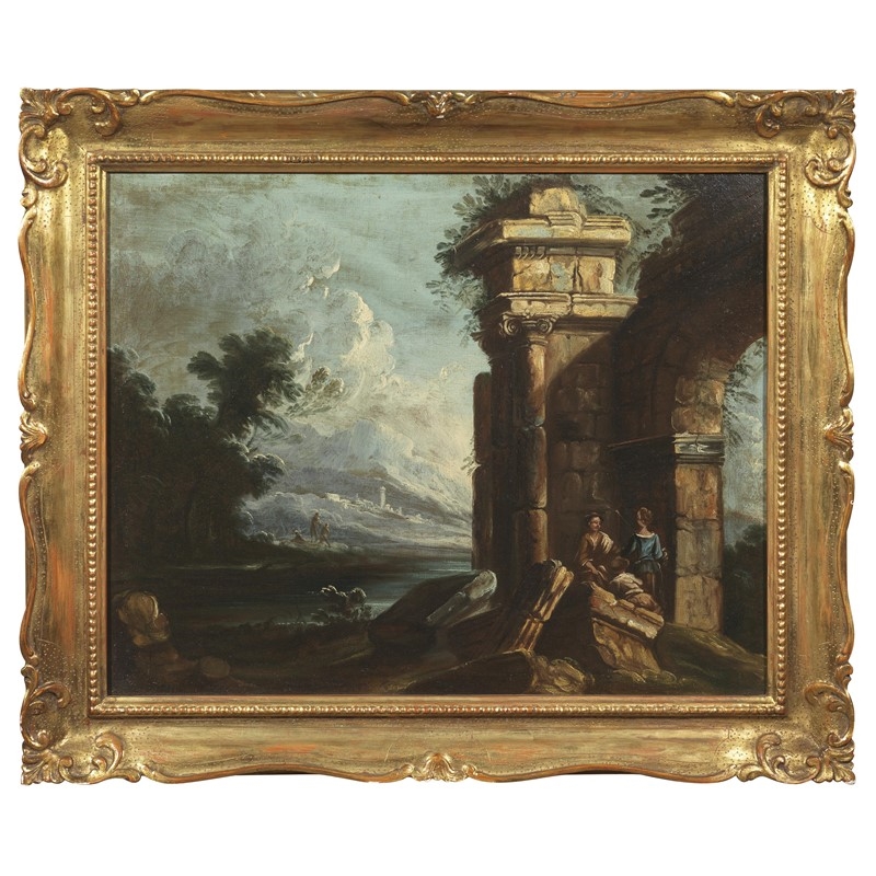 Northern Italian School, 18th Century | LANDSCAPE WITH CLASSICAL RUINS ...