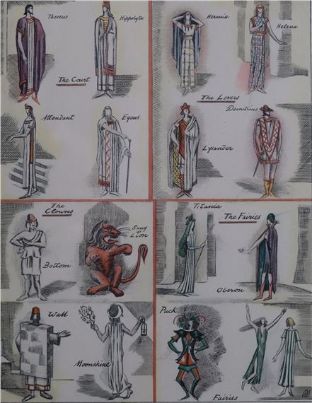 Paul Nash | Costumes for some of the Characters (1924) | MutualArt