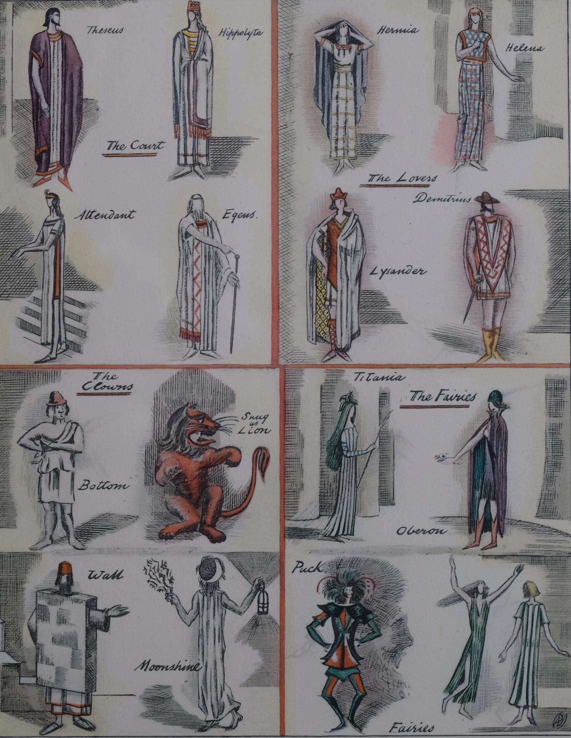 Paul Nash | Costumes for some of the Characters (1924) | MutualArt