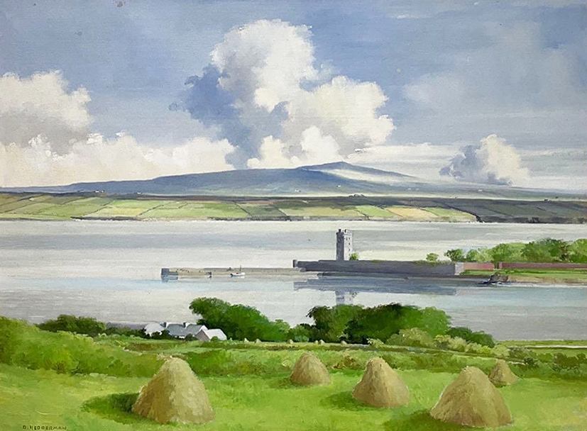 D. Hedderman | Round Tower in Landscape | MutualArt