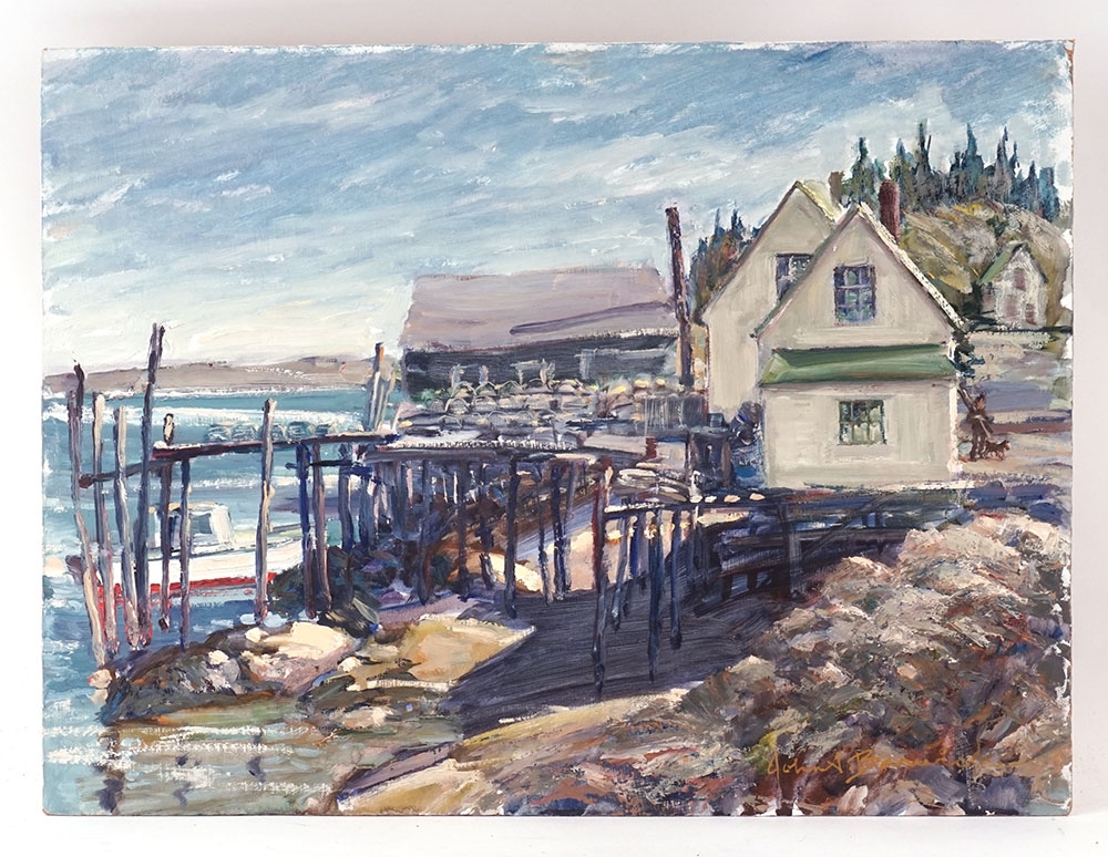 John Alfred Barwick | Oil on masonite Signed on the lower right: John A ...