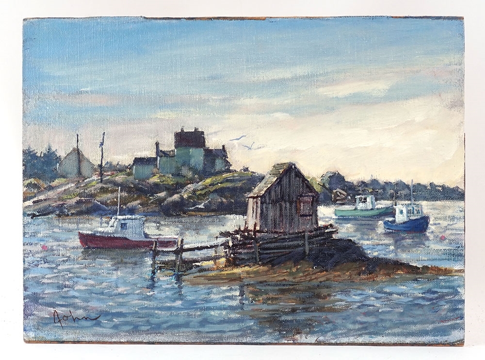 John Alfred Barwick | Oil on masonite Signed on the lower left: John ...