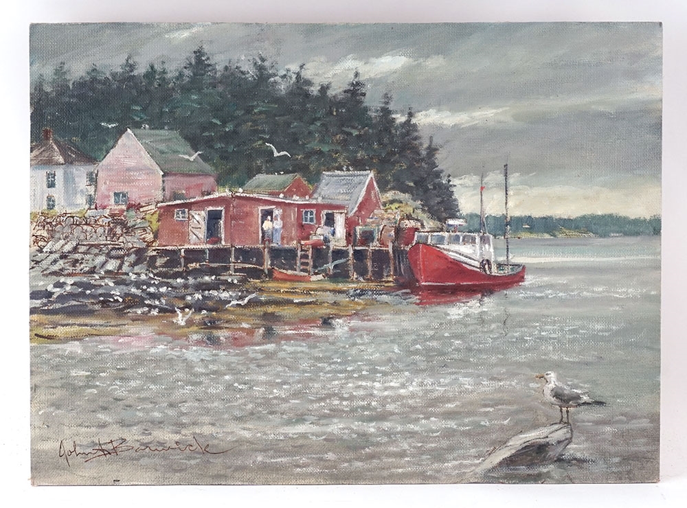 John Alfred Barwick | Oil on masonite Signed on the lower left: John A ...