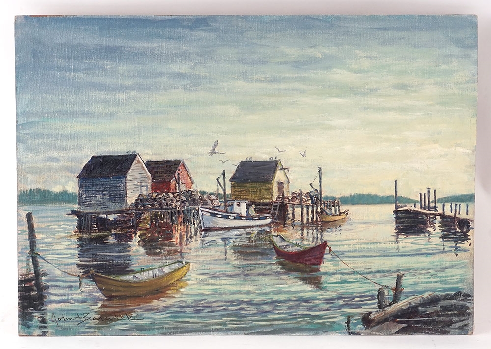 John Alfred Barwick | Oil on masonite Signed on the lower left: John A ...