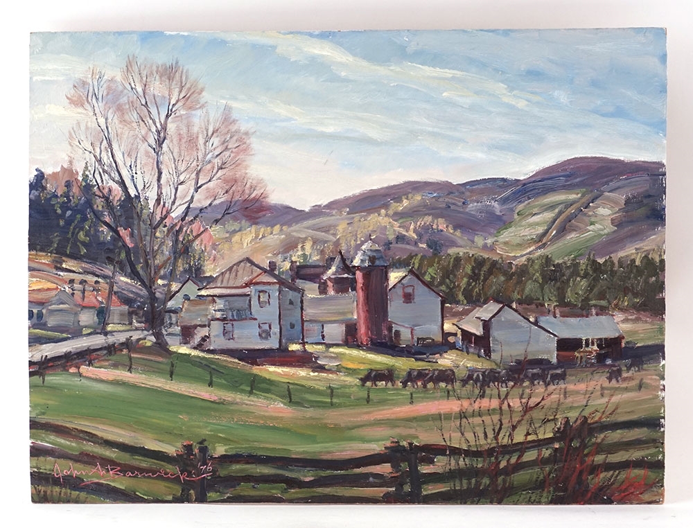 John Alfred Barwick | Oil on masonite Signed and dated on the lower ...