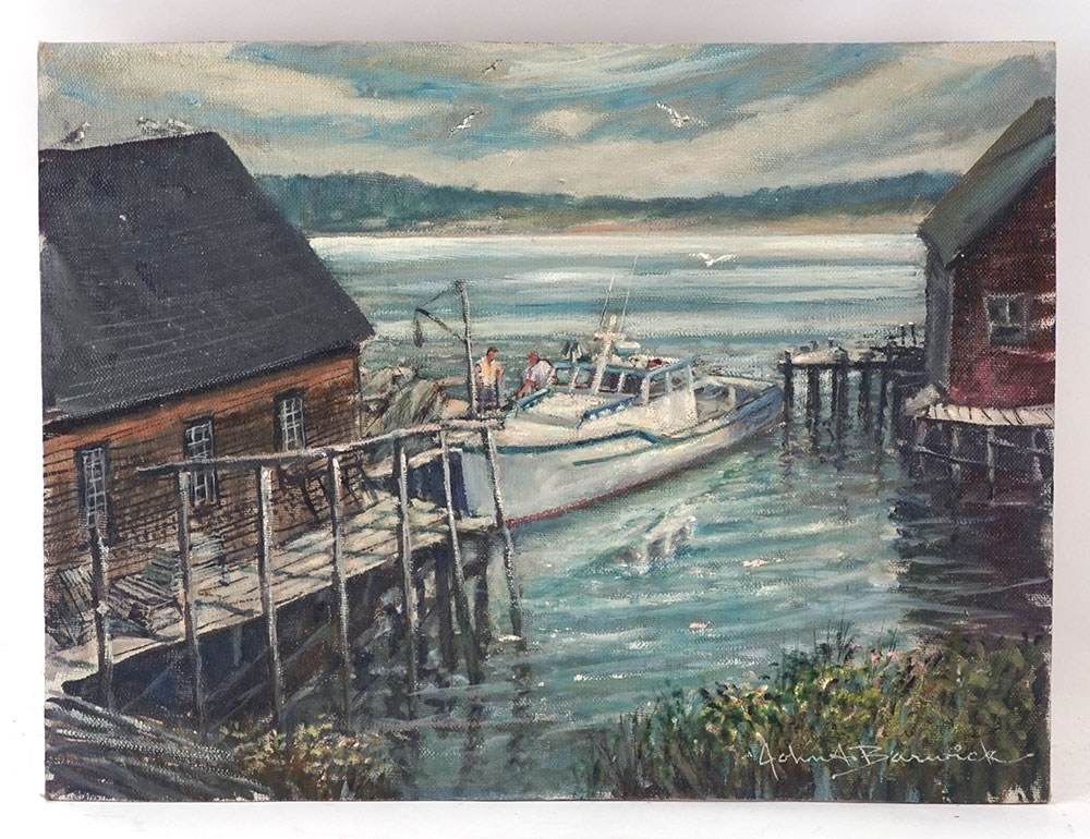 John Alfred Barwick | Oil on masonite Signed on the lower right: John A ...