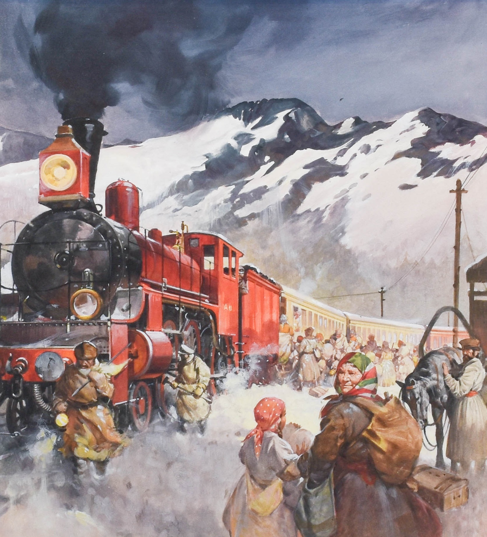Ferdinando Tacconi | Illustration of Trans-Siberian Railway | MutualArt