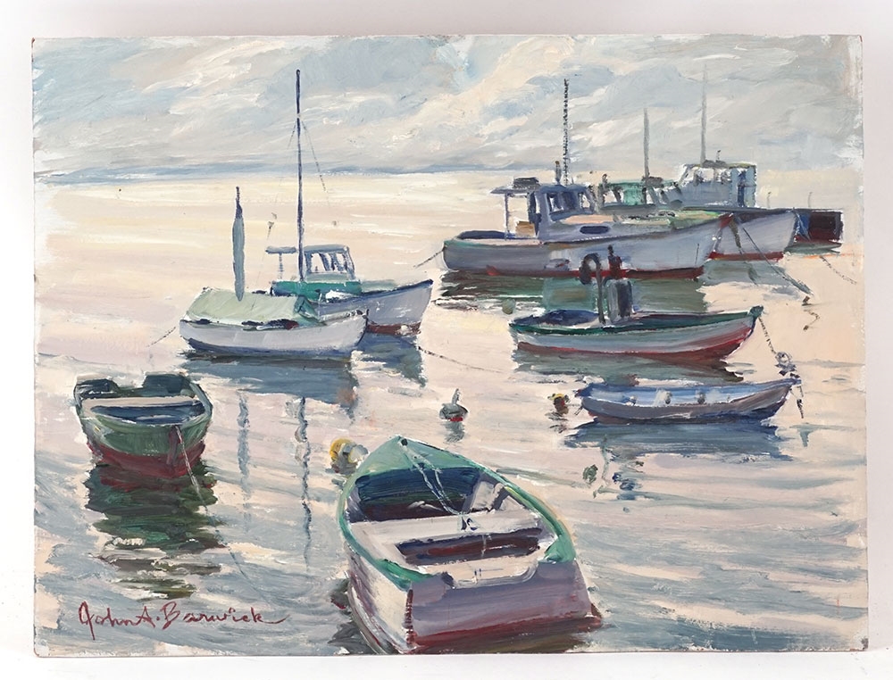 John Alfred Barwick | Oil on masonite Signed on the lower left: John A ...