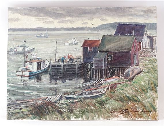 John Alfred Barwick | Oil on masonite Signed on the lower right: John A ...