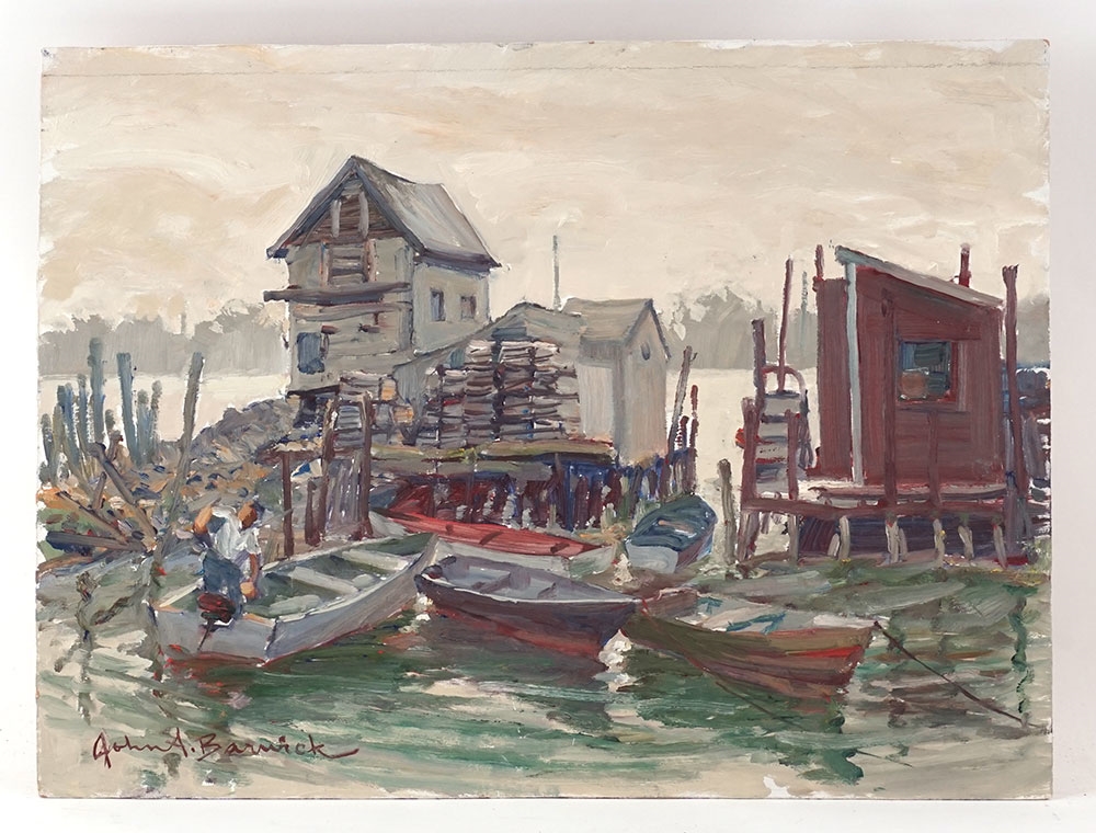 John Alfred Barwick | Oil on masonite Signed on the lower left: John A ...