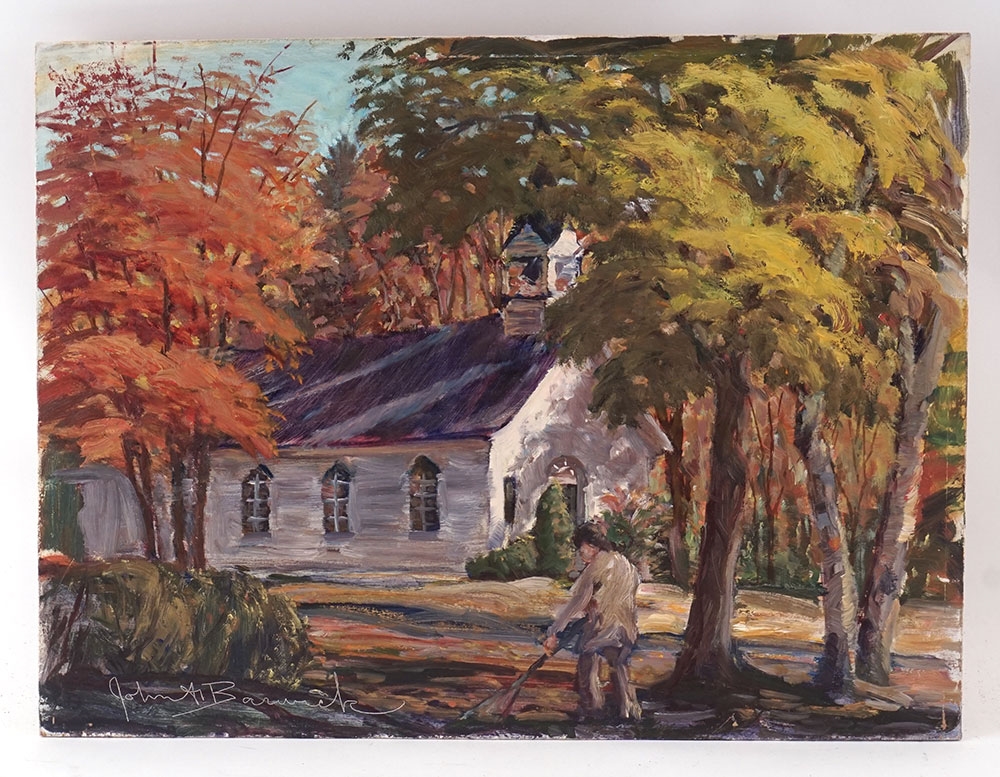 John Alfred Barwick | Oil on masonite Signed on the lower left: John A ...