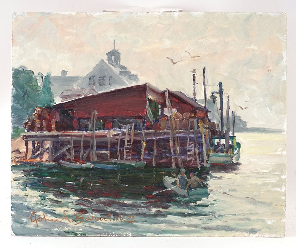 John Alfred Barwick | Oil on masonite Signed and dated on the lower ...