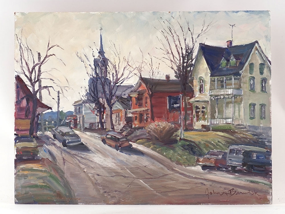 John Alfred Barwick | Oil on masonite Signed on the lower right: John A ...