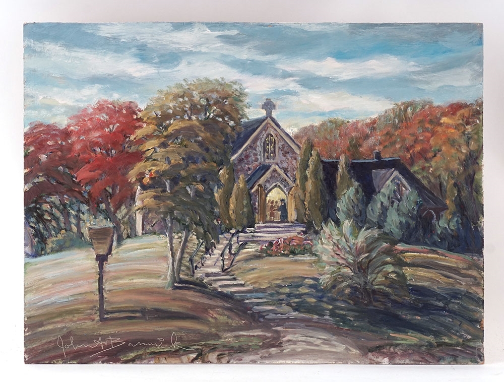 John Alfred Barwick | Oil on masonite Signed on the lower left: John A ...