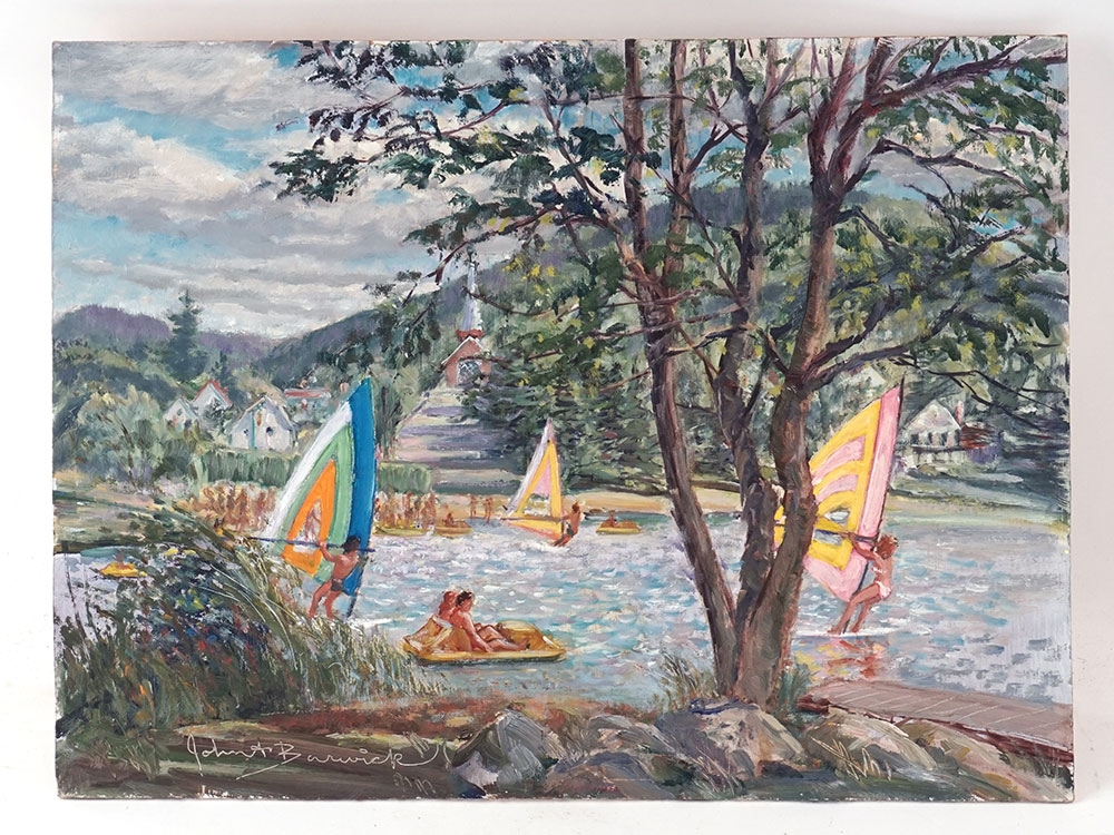 John Alfred Barwick | Oil on masonite Signed on the lower left: John A ...