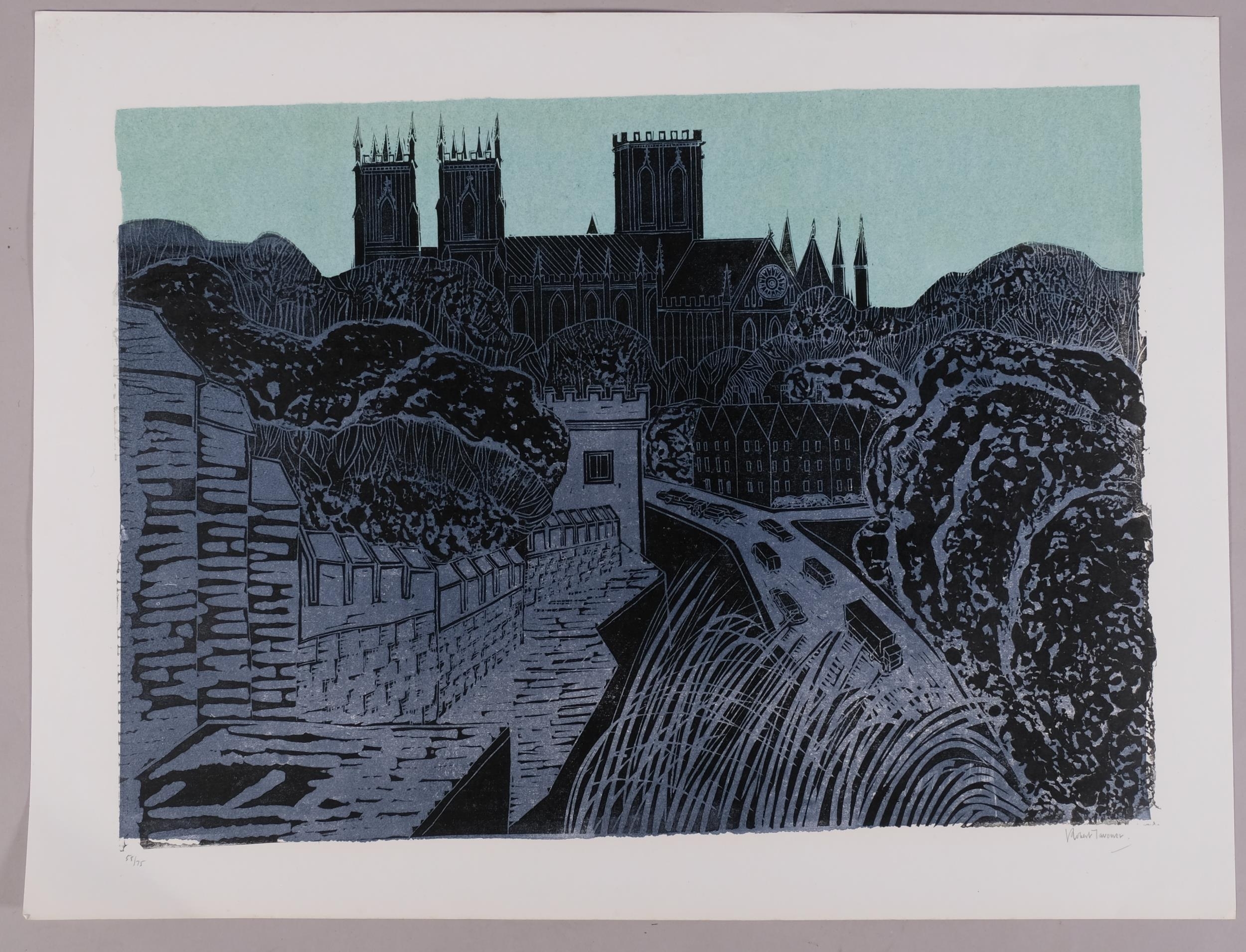 Robert Tavener | linocut print | MutualArt