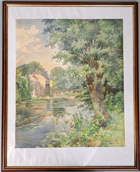 Auguste Allonge | Bords de rivière | MutualArt