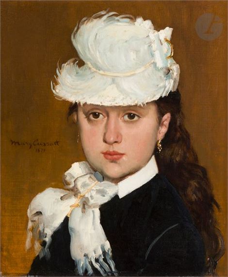 Mary Cassatt | PORTRAIT OF MME CORTIER (1874) | MutualArt
