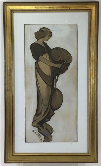 Mary Pemberton Ginther | Portrait of a female painter | MutualArt