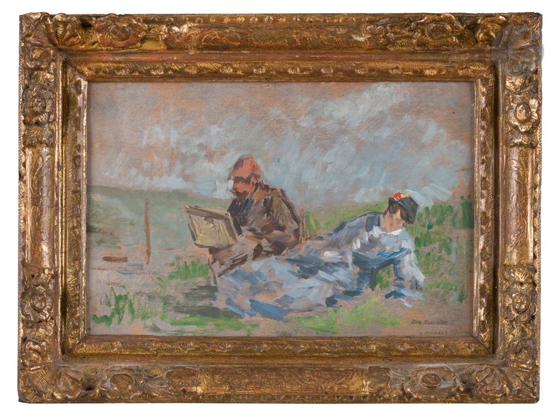 Eva Gonzalès | The Painter and his Model | MutualArt