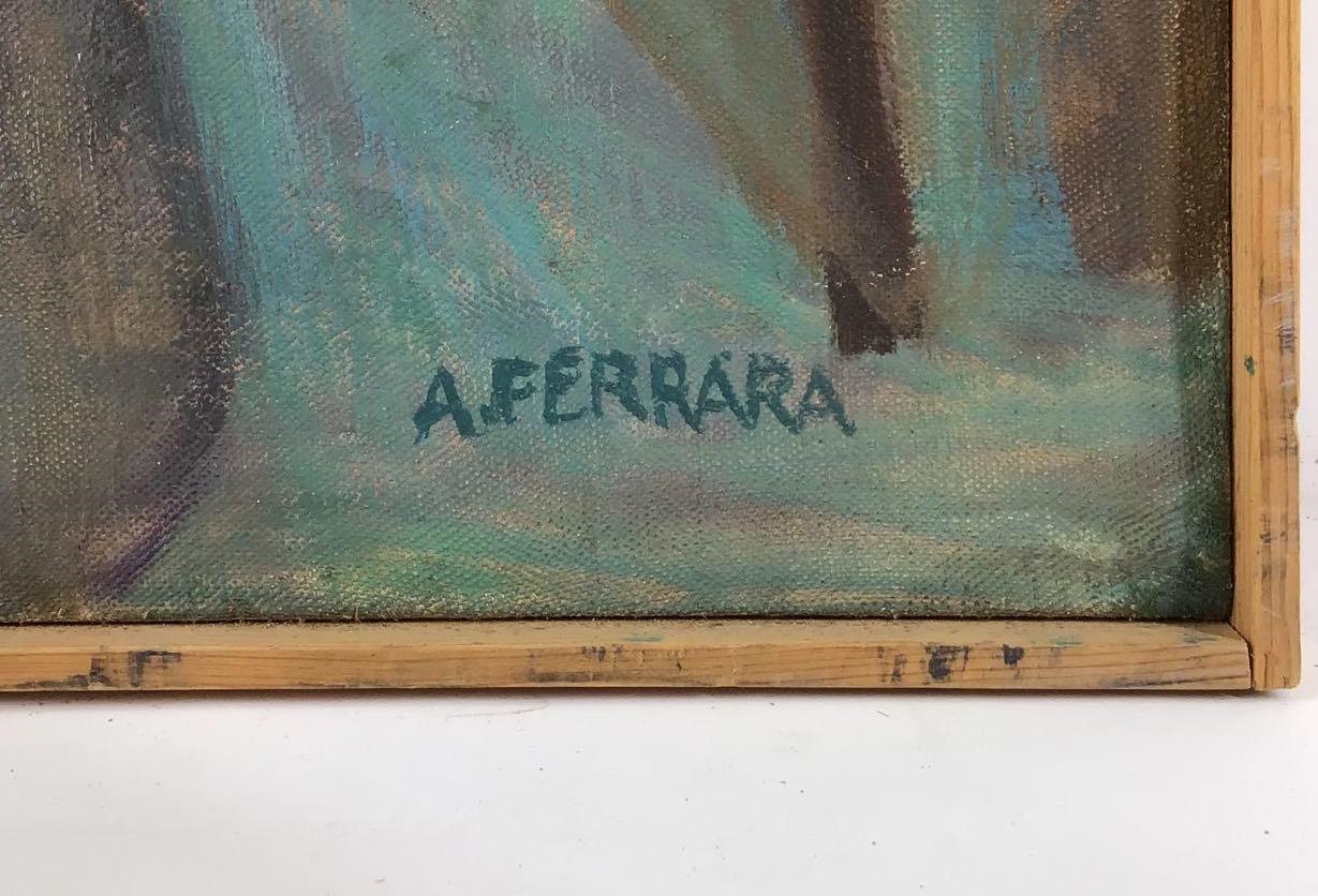 Anthony A. Ferrara | Seated Guitar Lady | MutualArt