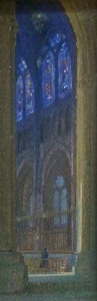 Adrien Senechal | The sarcophagus of Napoleon I amidst colored glass ...