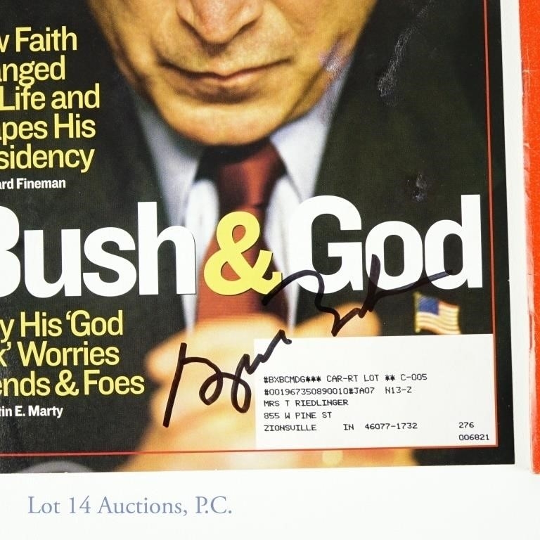George W. Bush | George W. Bush Signed Magazine Covers | MutualArt