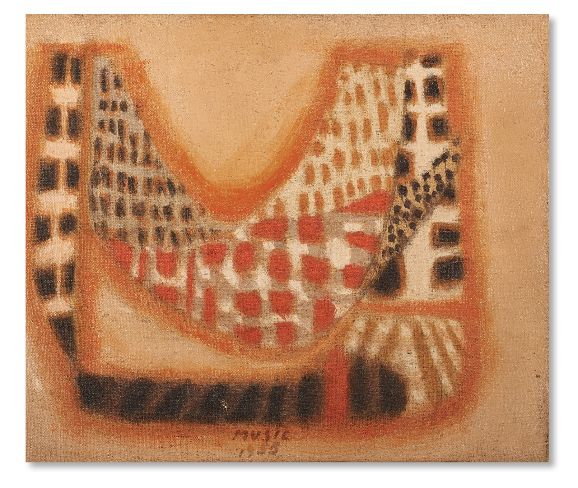 Zoran Mušič | Le reti a Chioggia (1955) | MutualArt