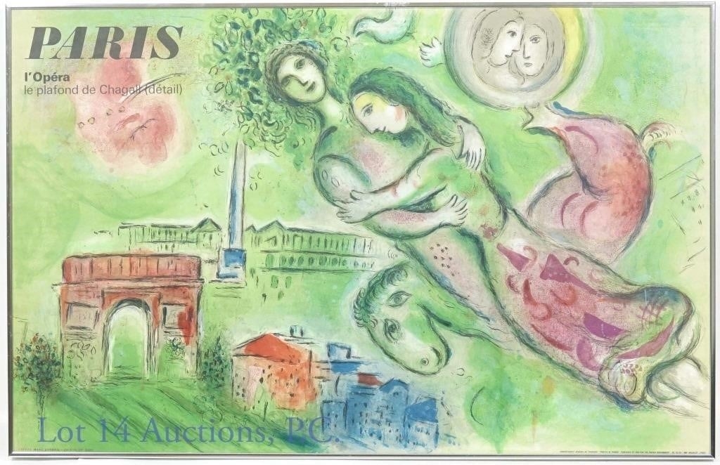 Marc Chagall | Marc Chagall Paris Opera Romeo & Juliet Lithograph (1965 ...