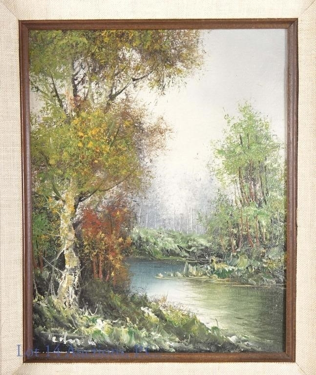 Gianni Tedeschi | Gianni Tedeschi Forest Period Framed Oil Painting ...