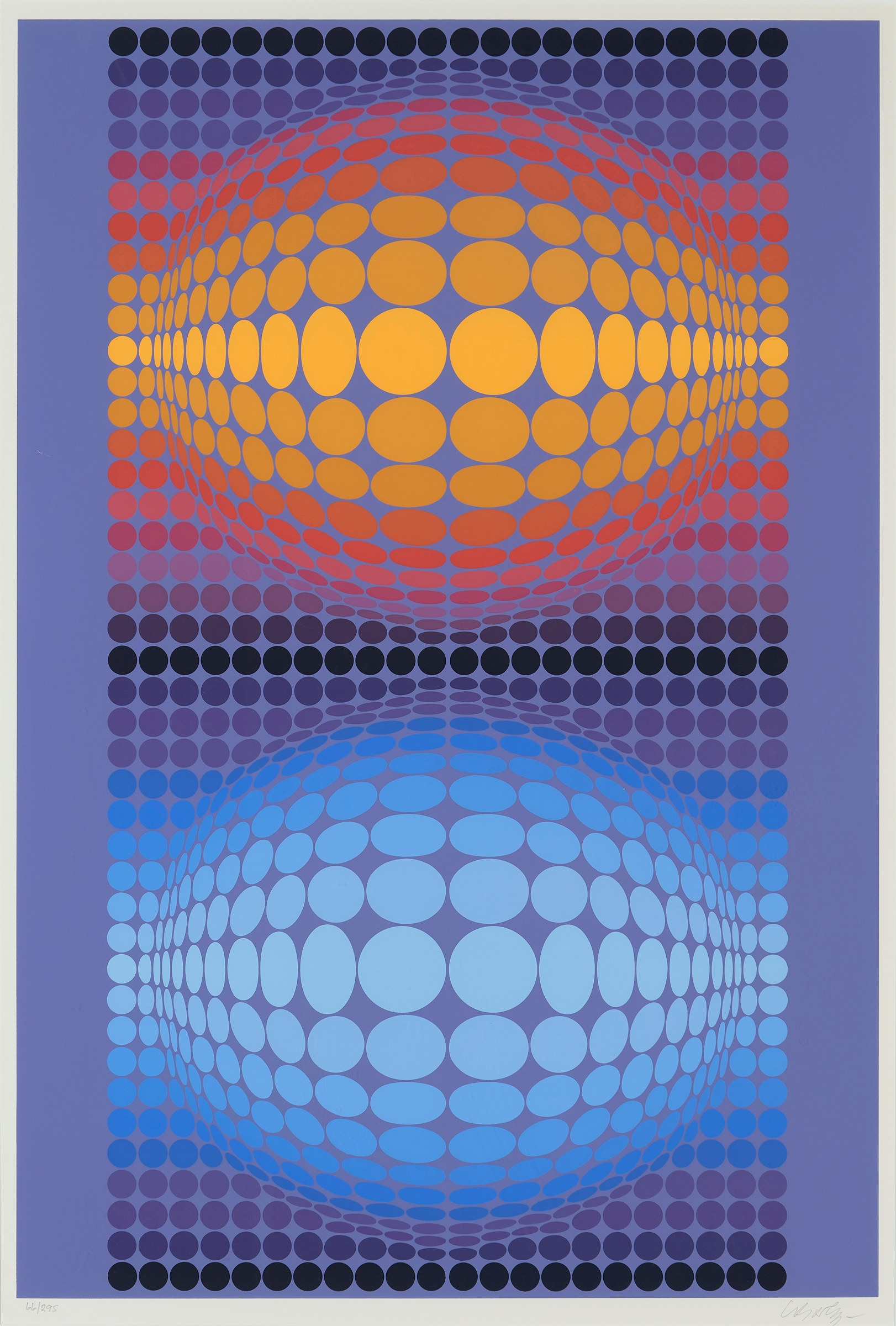 Victor Vasarely | Orion Blanc Positive (1970) | MutualArt